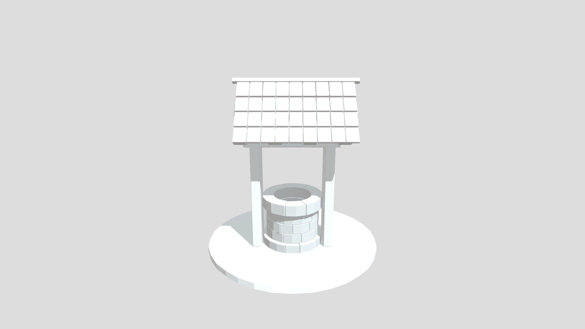Low-Poly Well - 3D model by jay.dox [084707e] - Sketchfab