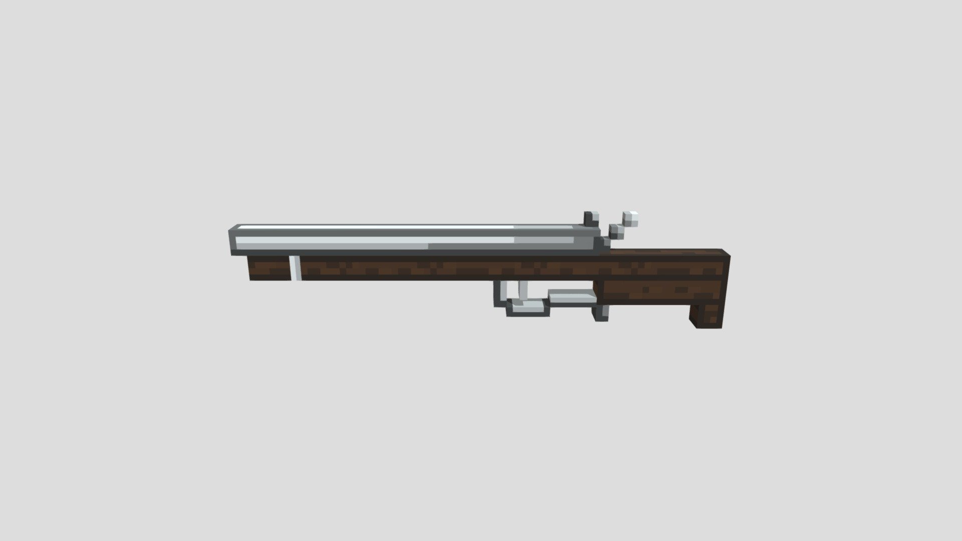 Pixel Musket - 3D model by Serpedona 3D (@serpedona) [084928b] - Sketchfab