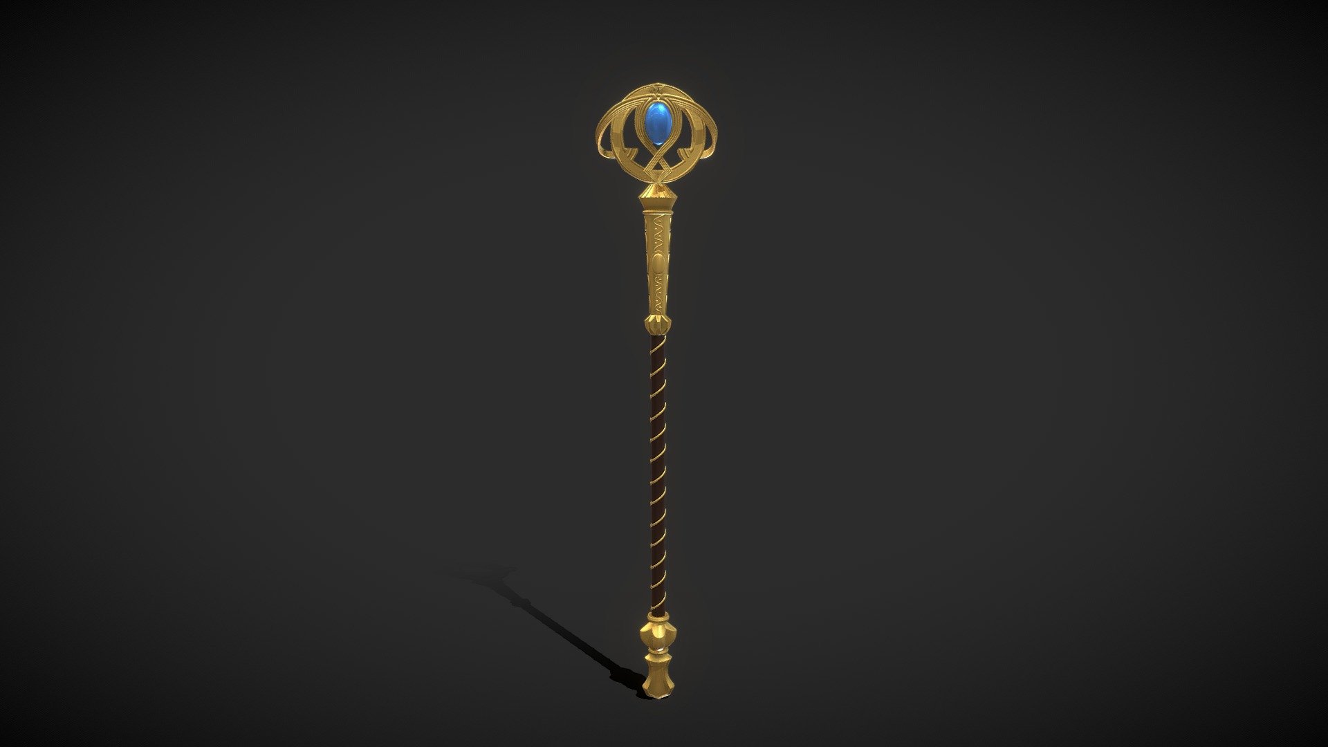 Wizard Staff 3D Model - Buy Royalty Free 3D model by Sandeep Choudhary ...