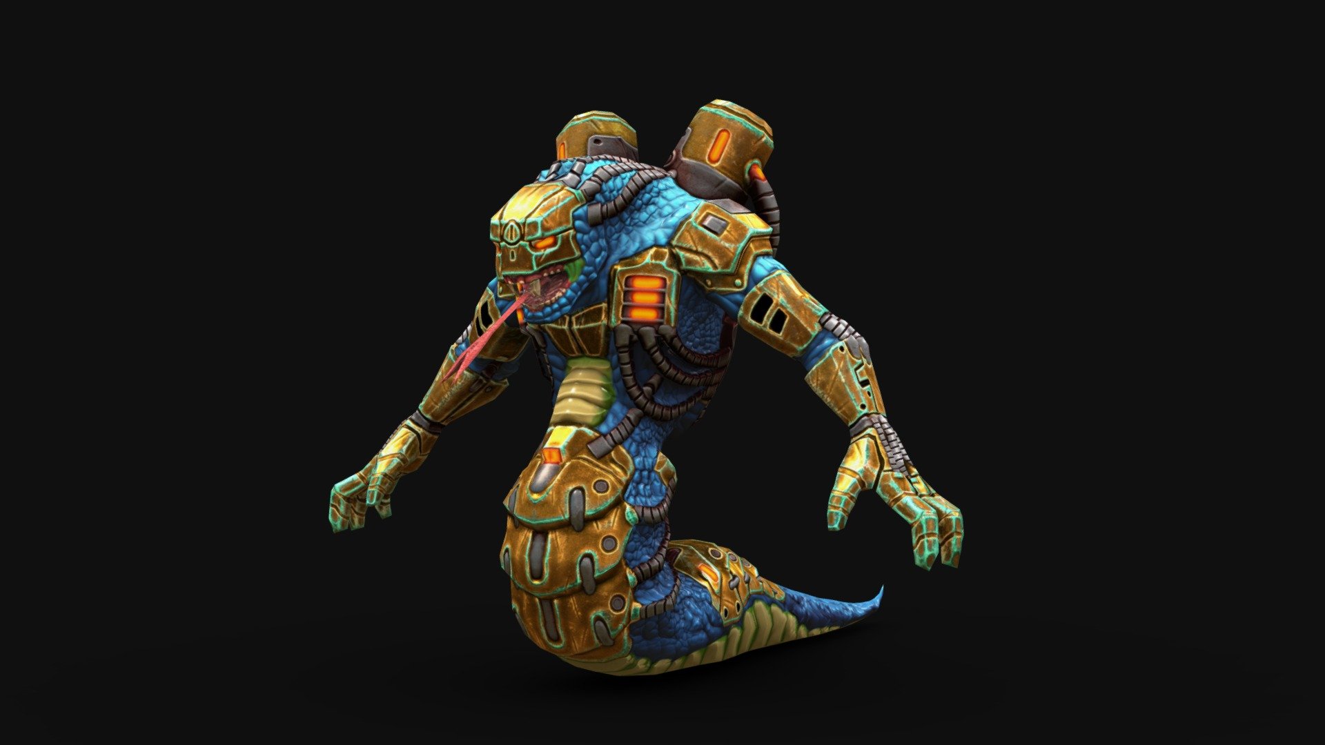lizzard_Engineer_03 - 3D model by CC (@ccsf) [084bee1] - Sketchfab