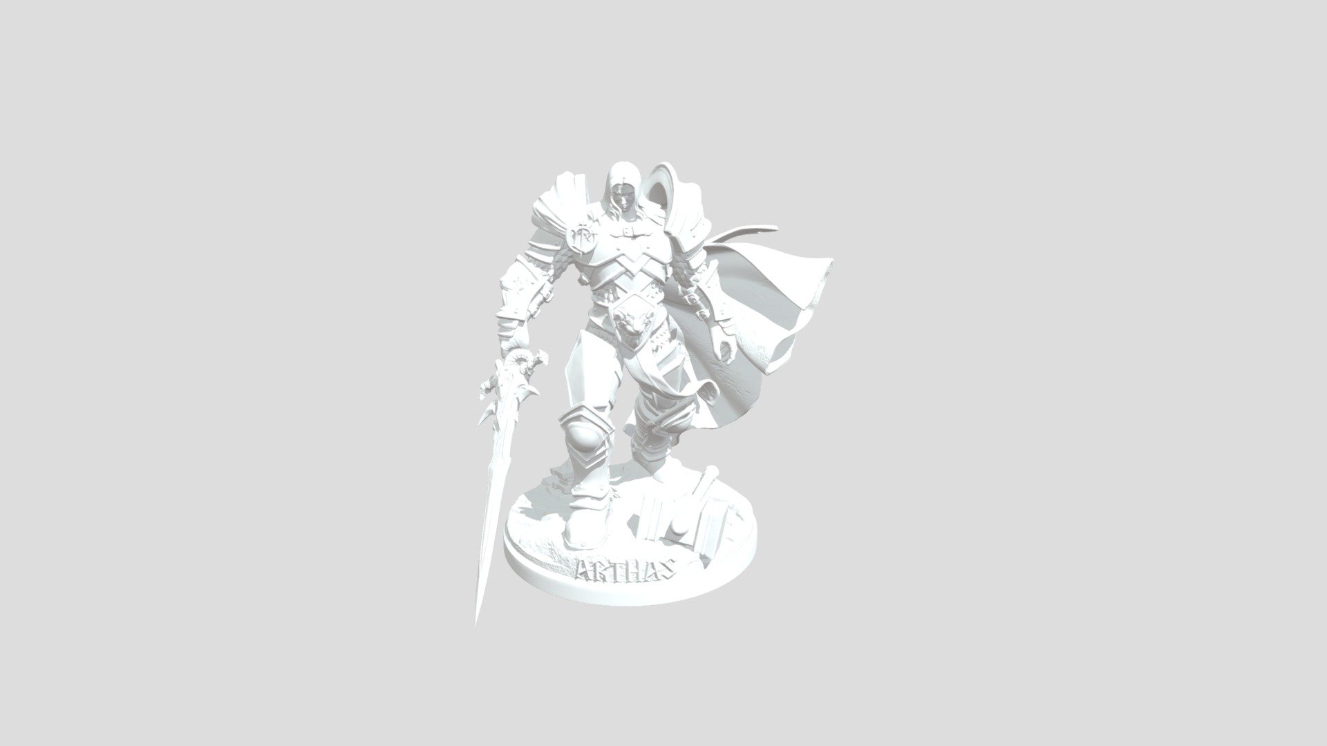 Arthas Statue - Download Free 3D model by m-11356016moe-dl.edu.my ...