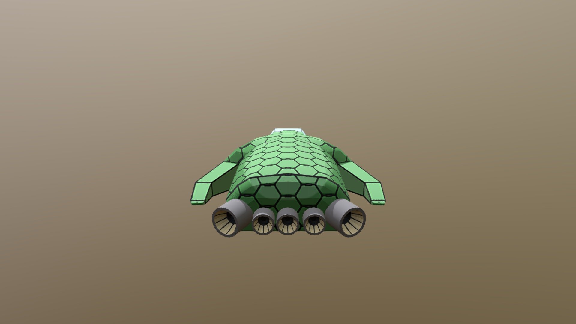 Turtle Spaceship - 3D model by AdamB@NextGen (@18002060) [084f5e6 ...