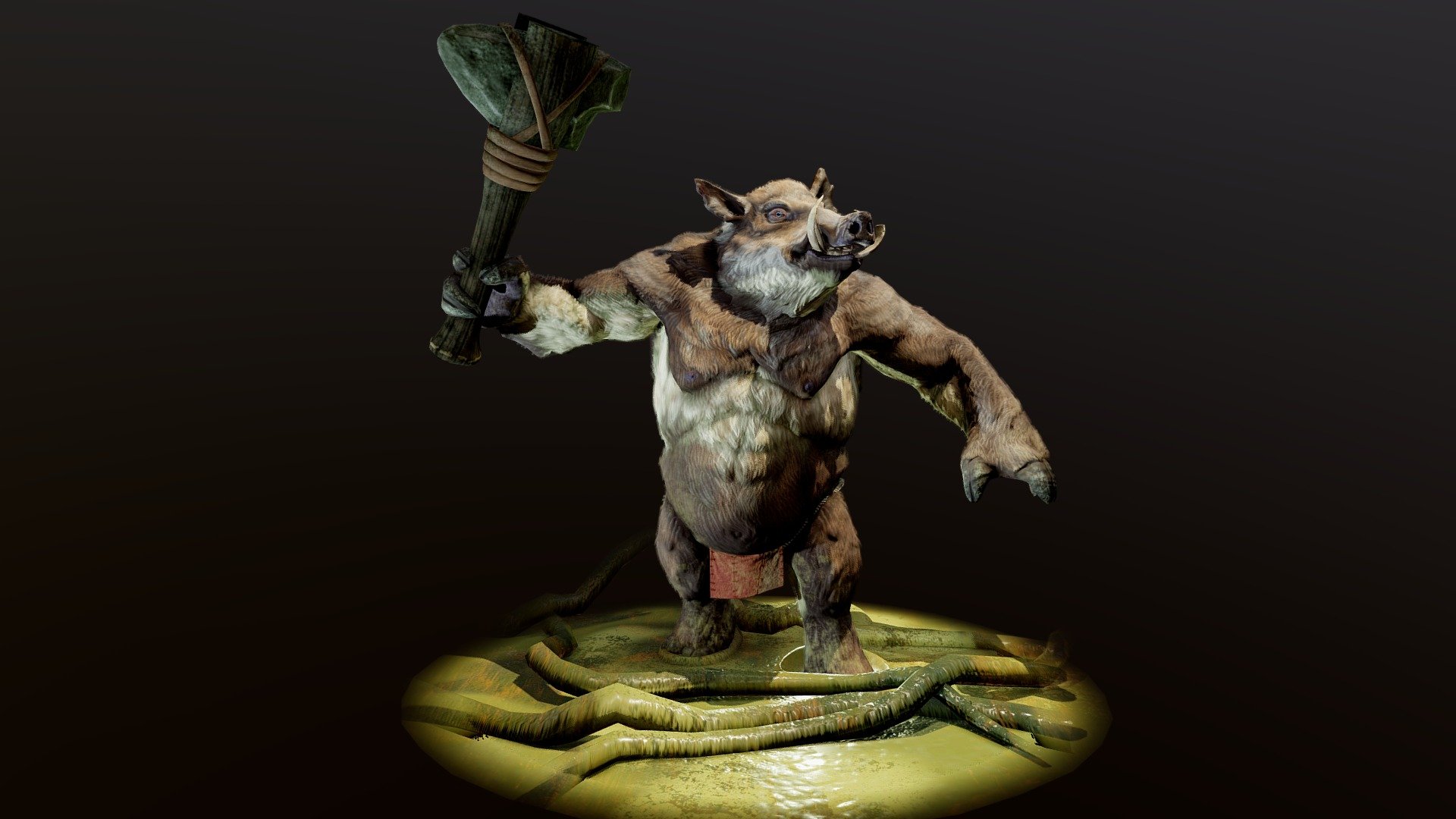 Mighty Boar-Creature - 3D model by Fabi_G (@plasmaernst) [084fc2e ...