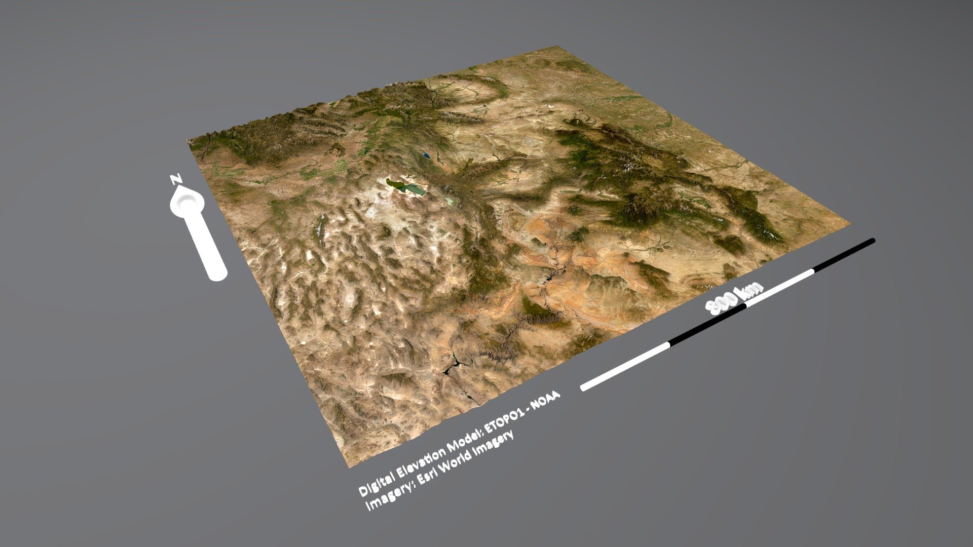 Western USA topography - Download Free 3D model by Sara Carena ...