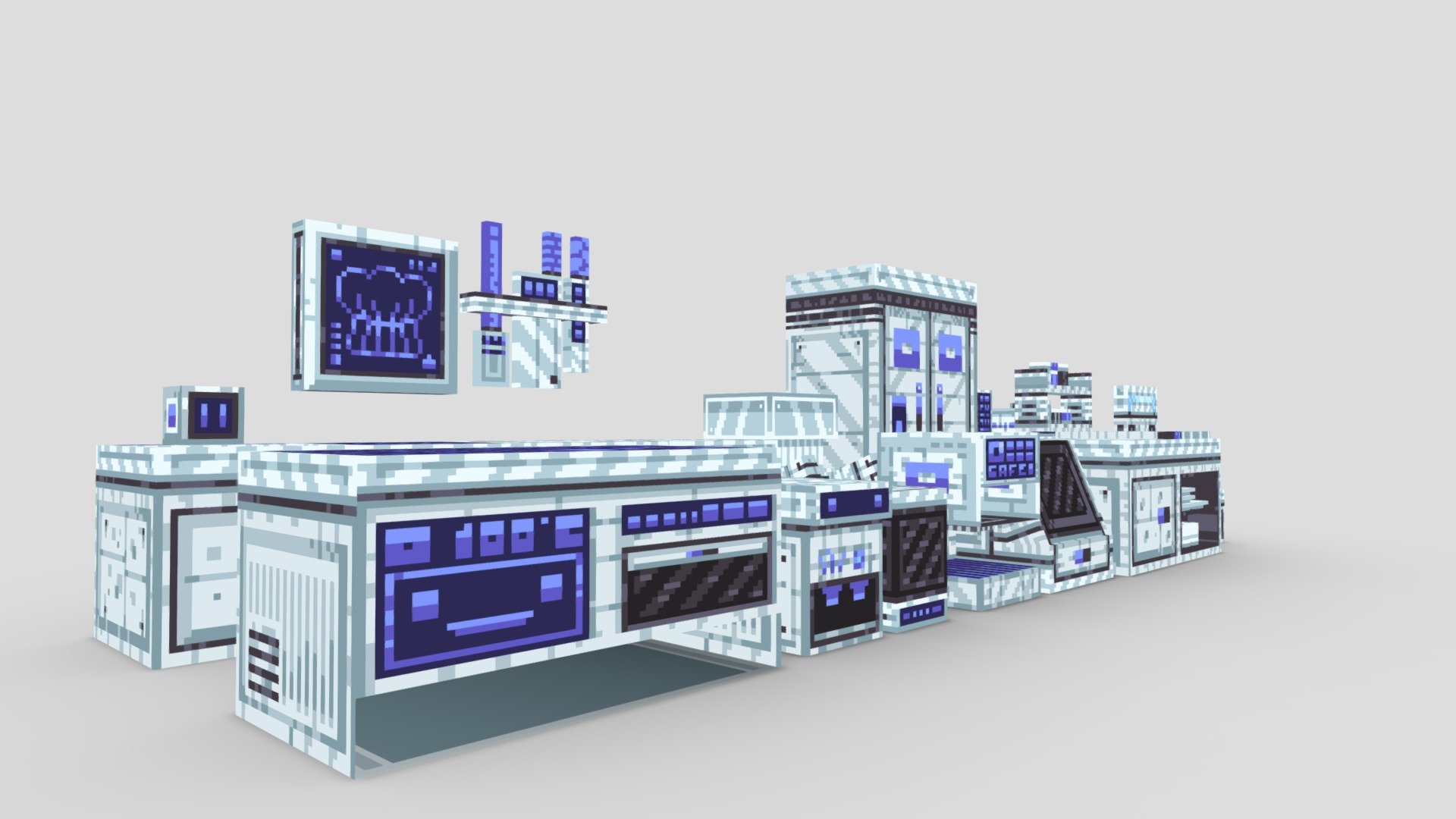 Sci-Fi Kitchen Animated Decoration - Buy Royalty Free 3D model by EliteCreatures [0851e3a ...