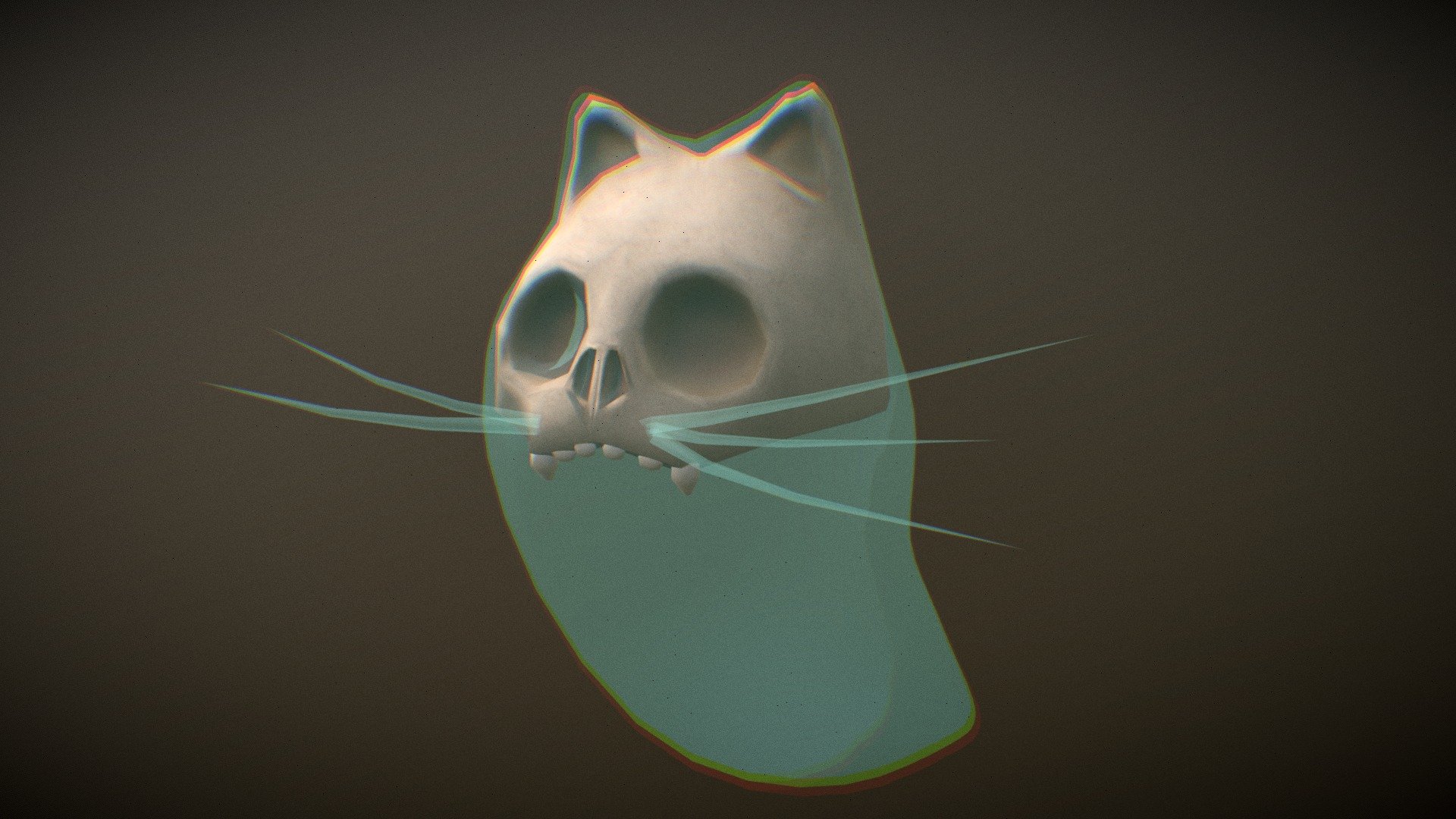 Ghost cartoon cat - 3D model by Scritta [0852674] - Sketchfab