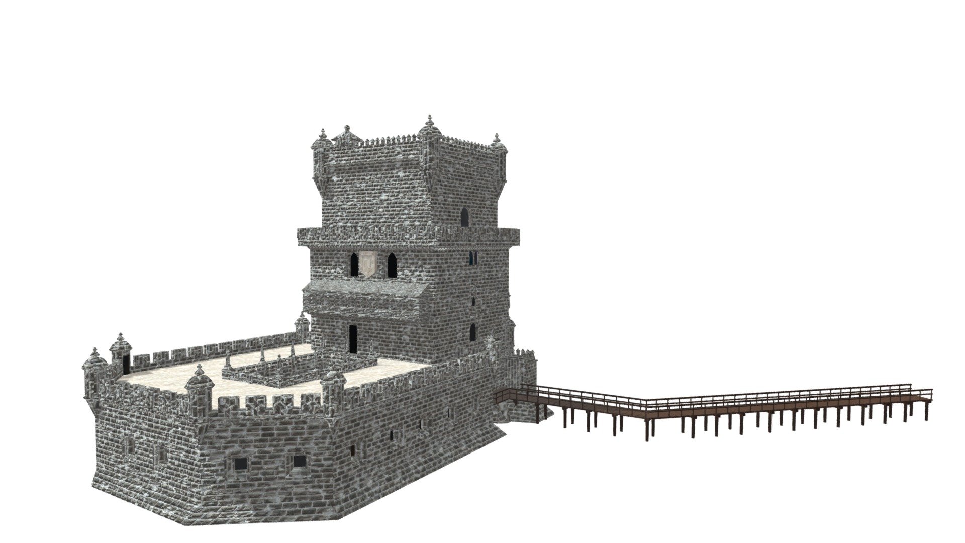 Belem Tower - Buy Royalty Free 3D model by renato.lt (@renato.lt_3D ...