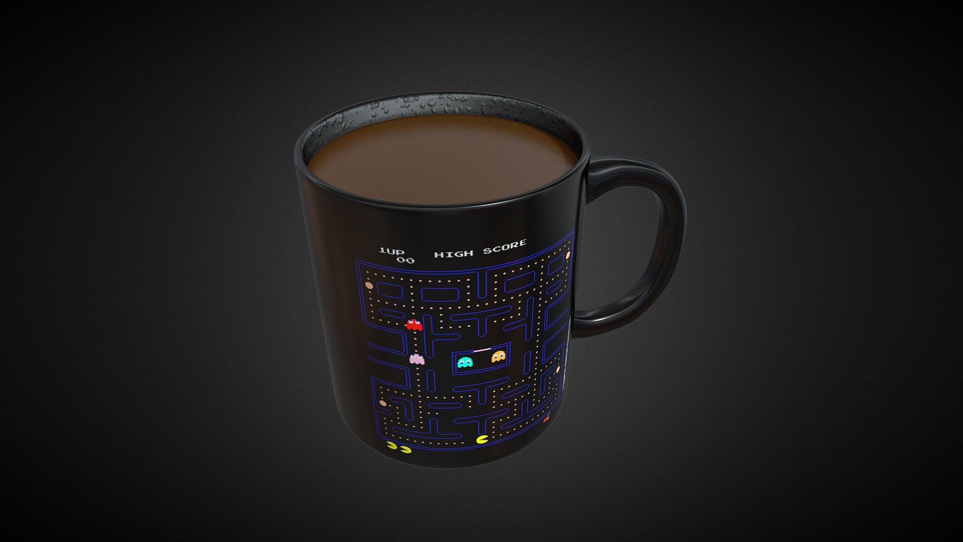 Pac Man Ceramic Coffee Mug - Paladone - Download Free 3D model by ...