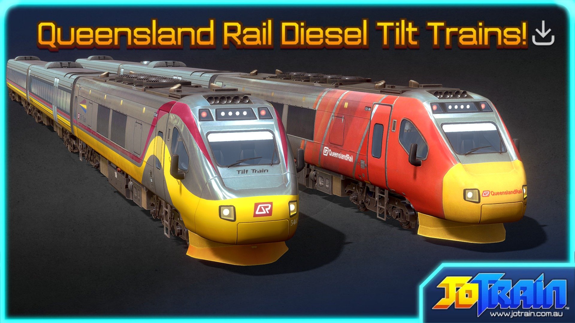 Queensland Rail Diesel Tilt Train | QR DTT - 3D model by Jotrain Models ...
