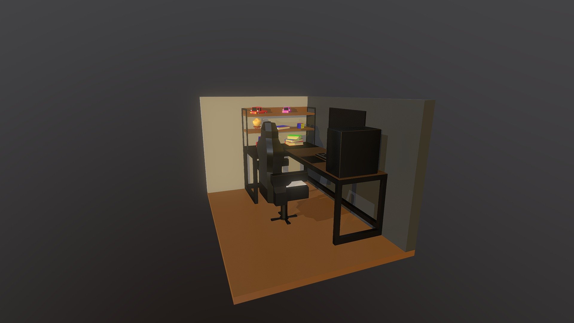 Gamer room - 3D model by caiosouzam [085a588] - Sketchfab