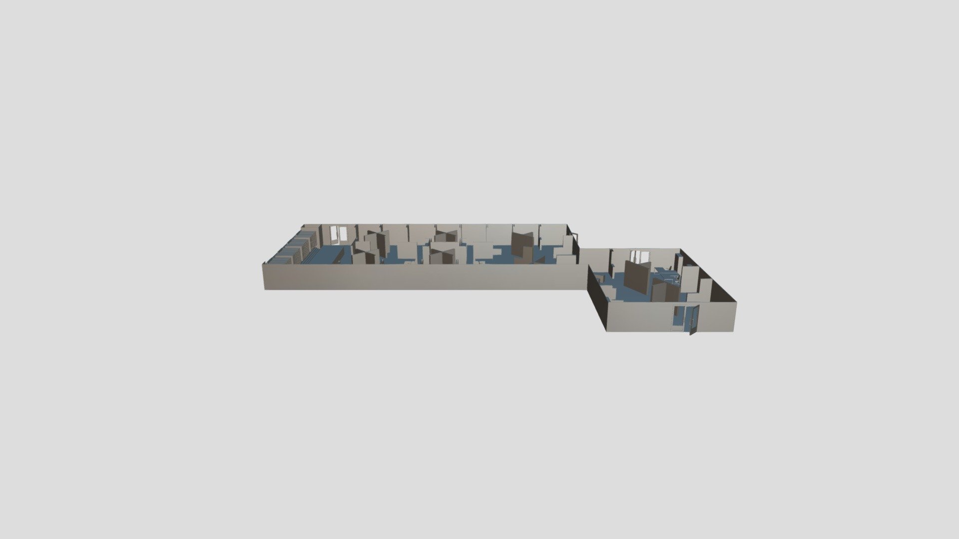 Salle d'exposition temporaire - Modula - 3D model by R&D concept ...