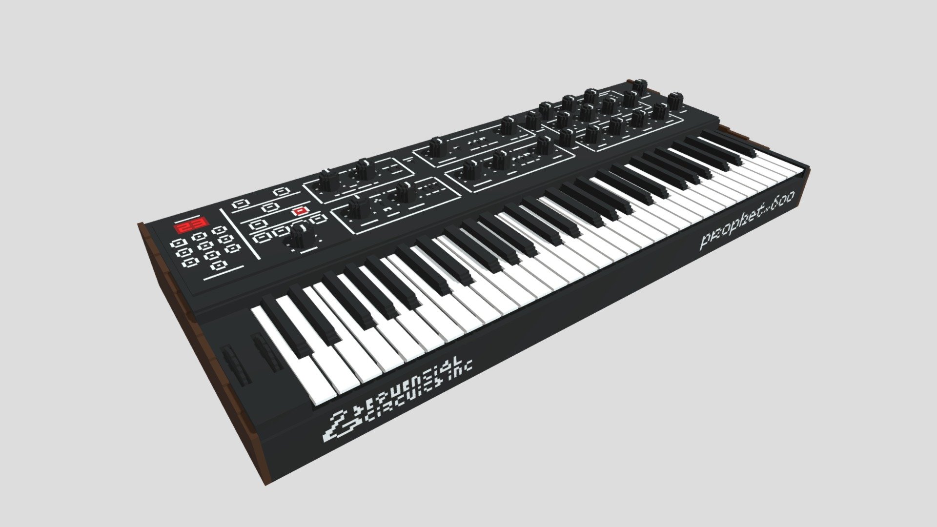 Sequential Circuits Prophet-600 Synthesizer - 3D model by jakeschrock ...