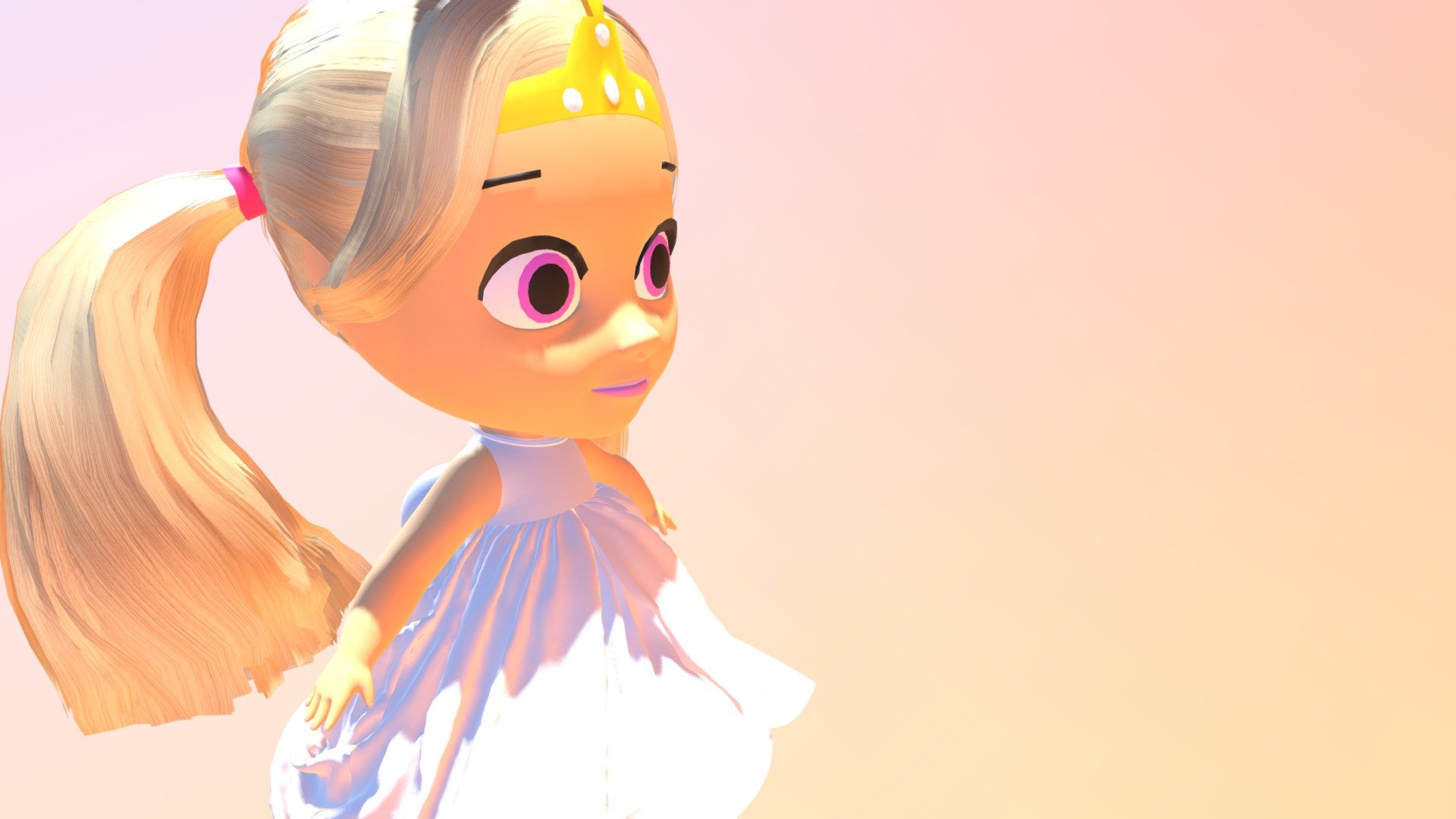 Baby Princess Sarah Bunny - 3D model by jorgebaby (@jorgebaby160 ...
