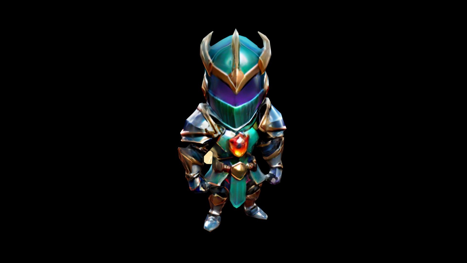 An animated character in a full suit of armor, t - Download Free 3D ...