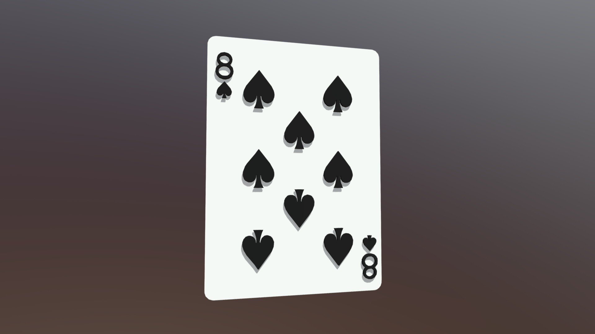 Eight of Spades - 3D model by Fakush [086013d] - Sketchfab