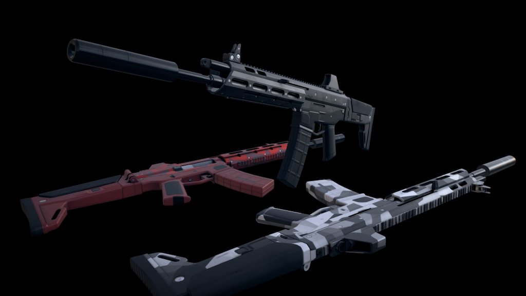 GunWorks ACR Modular Material Showcase. - 3D model by JoshTrevisiol ...