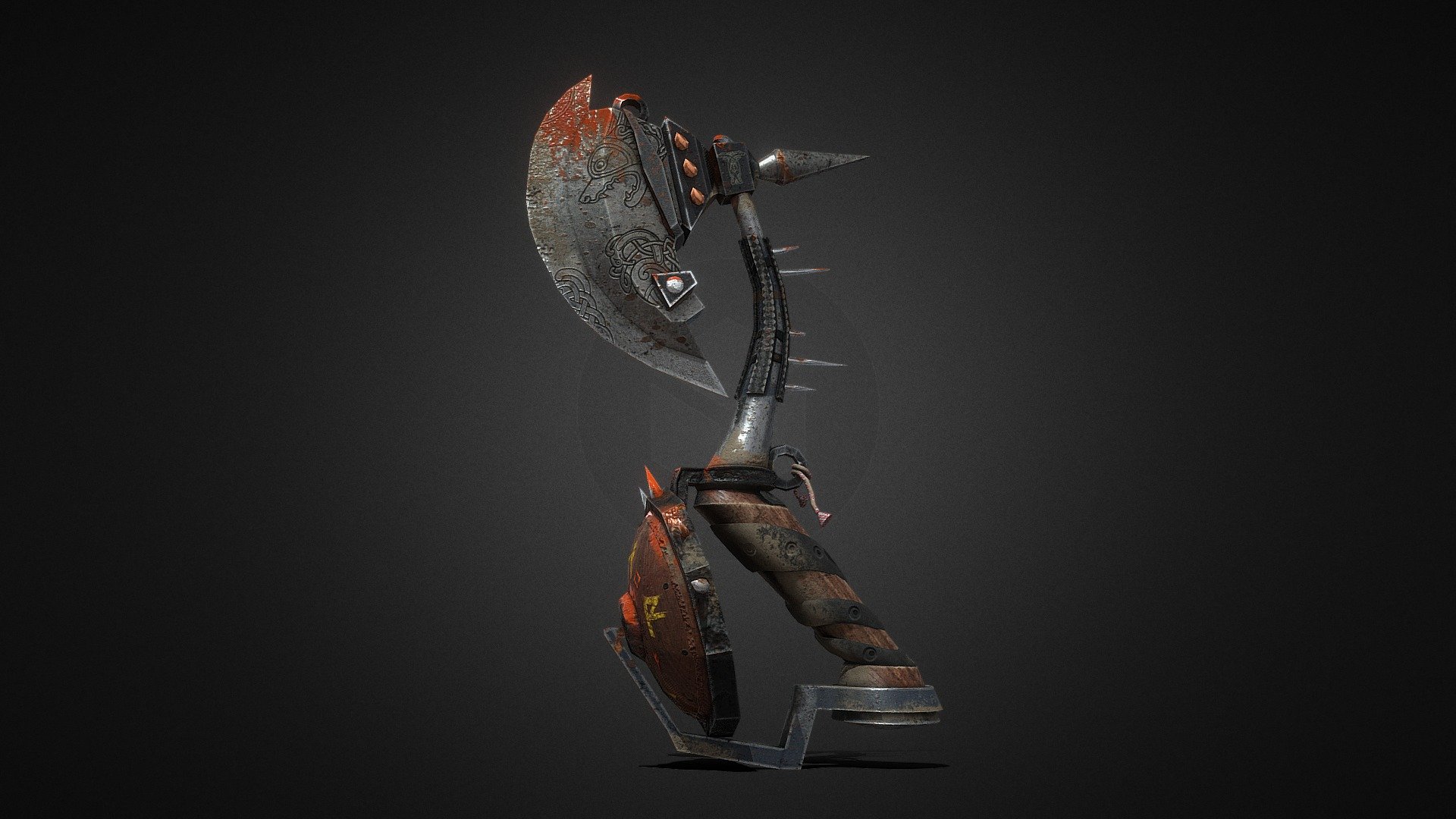 Battle ax - Download Free 3D model by Pavlo_Holubov [086765f] - Sketchfab