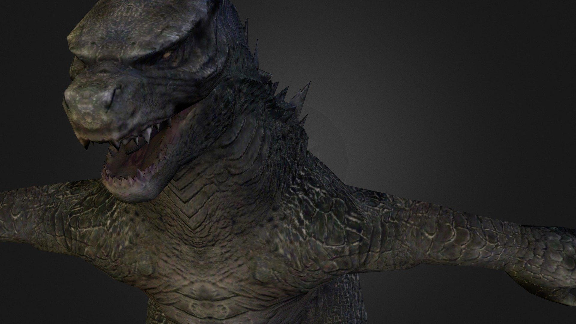 Godzila Low Poly Concept CG - 3D model by 3DCloud.company (@3dcloud ...