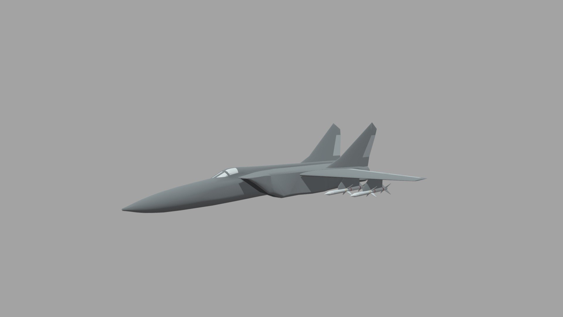 Mikoyan Gurevich MiG-25 "Foxbat" - simplified - Download Free 3D model ...