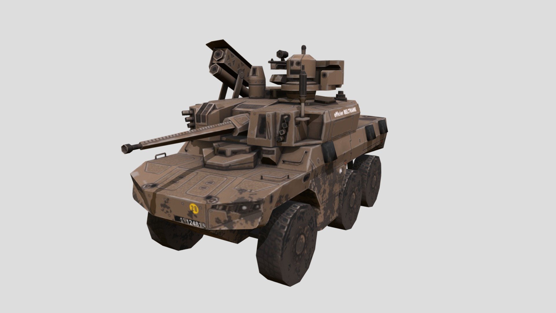 EBRC Jaguar Low Poly - Download Free 3D model by Waroxed [086c1ec] - Sketchfab
