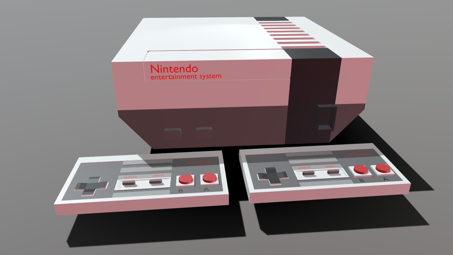 Free) Nintendo entertainment system console - Download Free 3D model by ...