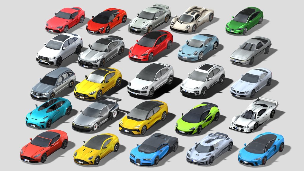 Cars - A 3D model collection by edubrouks - Sketchfab