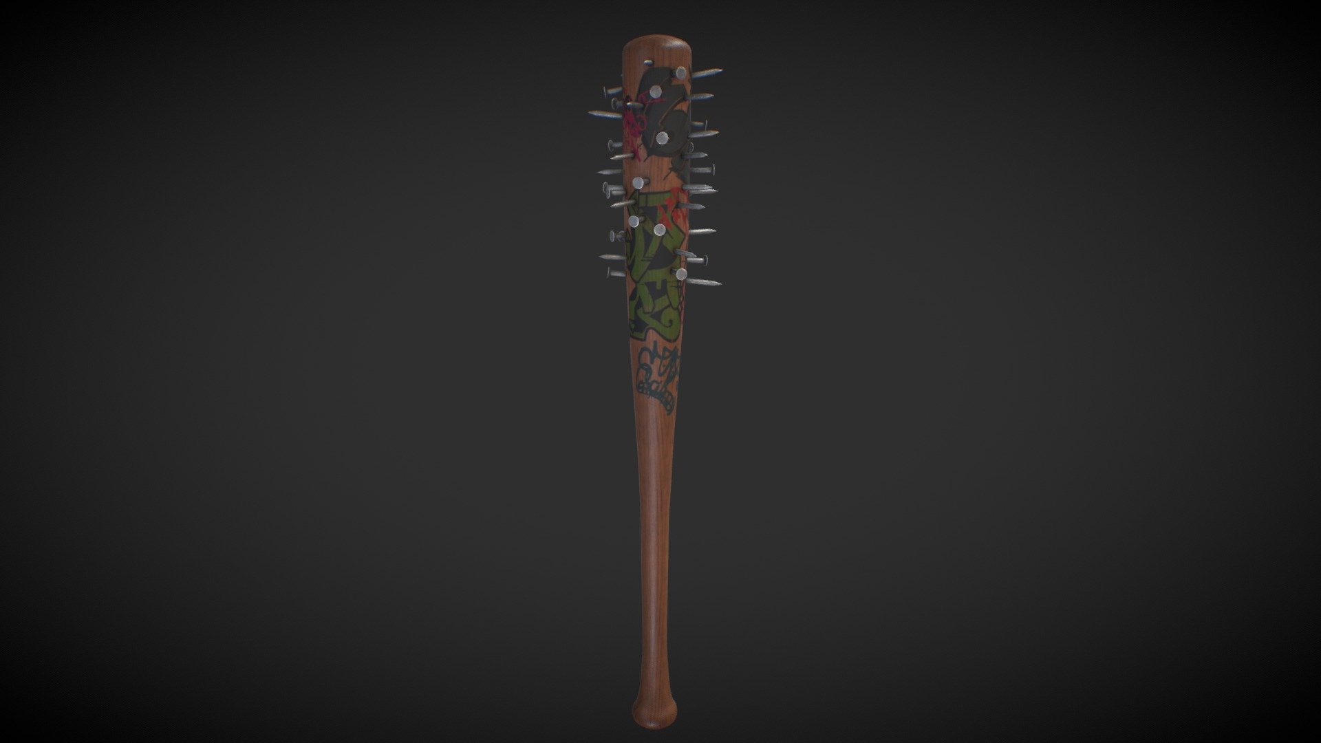 Graffiti Bat - 3D model by Aleksander Kij (@aleksander.kij) [0872e70 ...