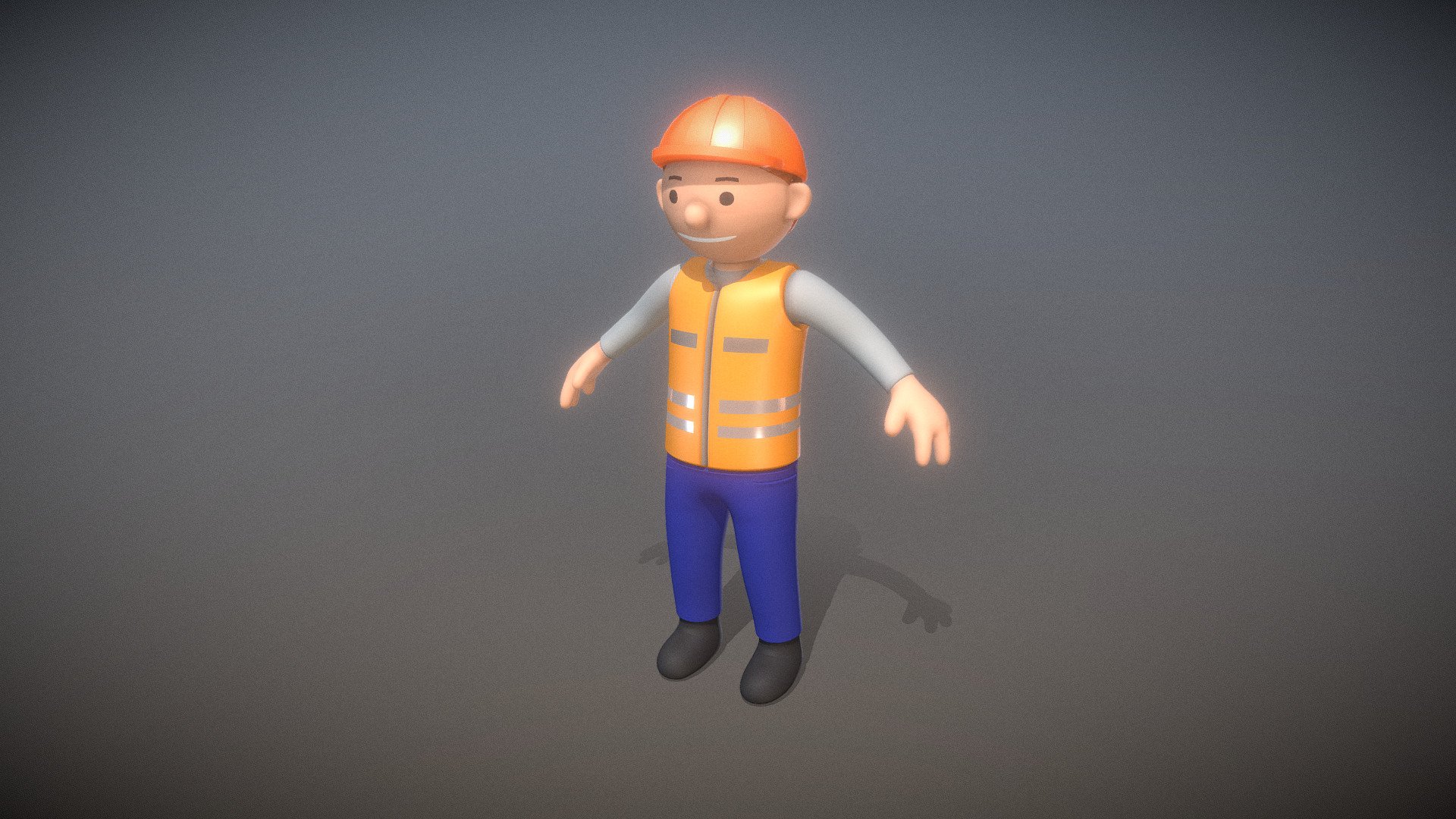 Construction Worker (High-Poly Version) - Buy Royalty Free 3D model by ...