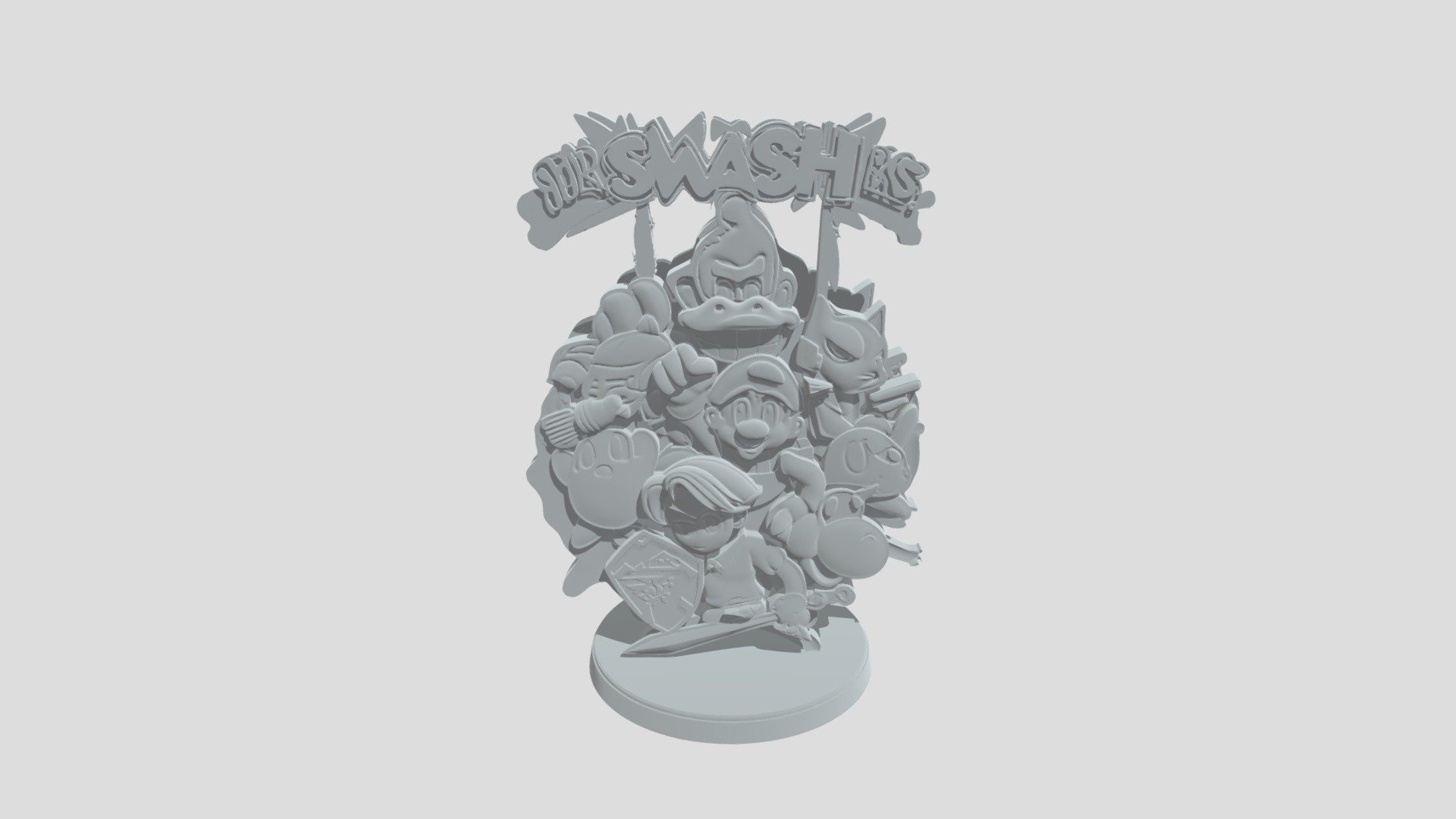 Super Smash Bros. Group Figurine - 3D model by death.lab.infinite ...