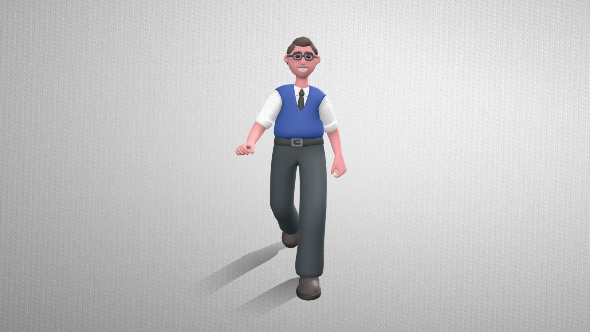 Stylized Man Teacher - Mixamo Rigged Character - Buy Royalty Free 3D ...