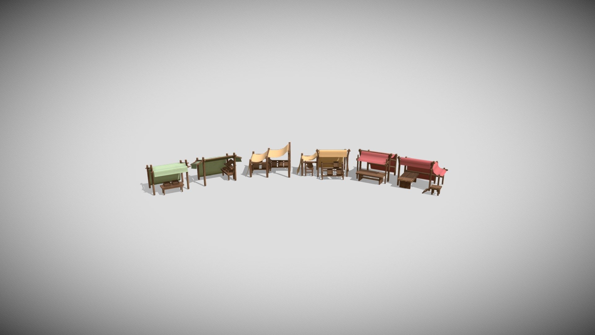 modular tents - 3D model by rolandometilco [087a871] - Sketchfab
