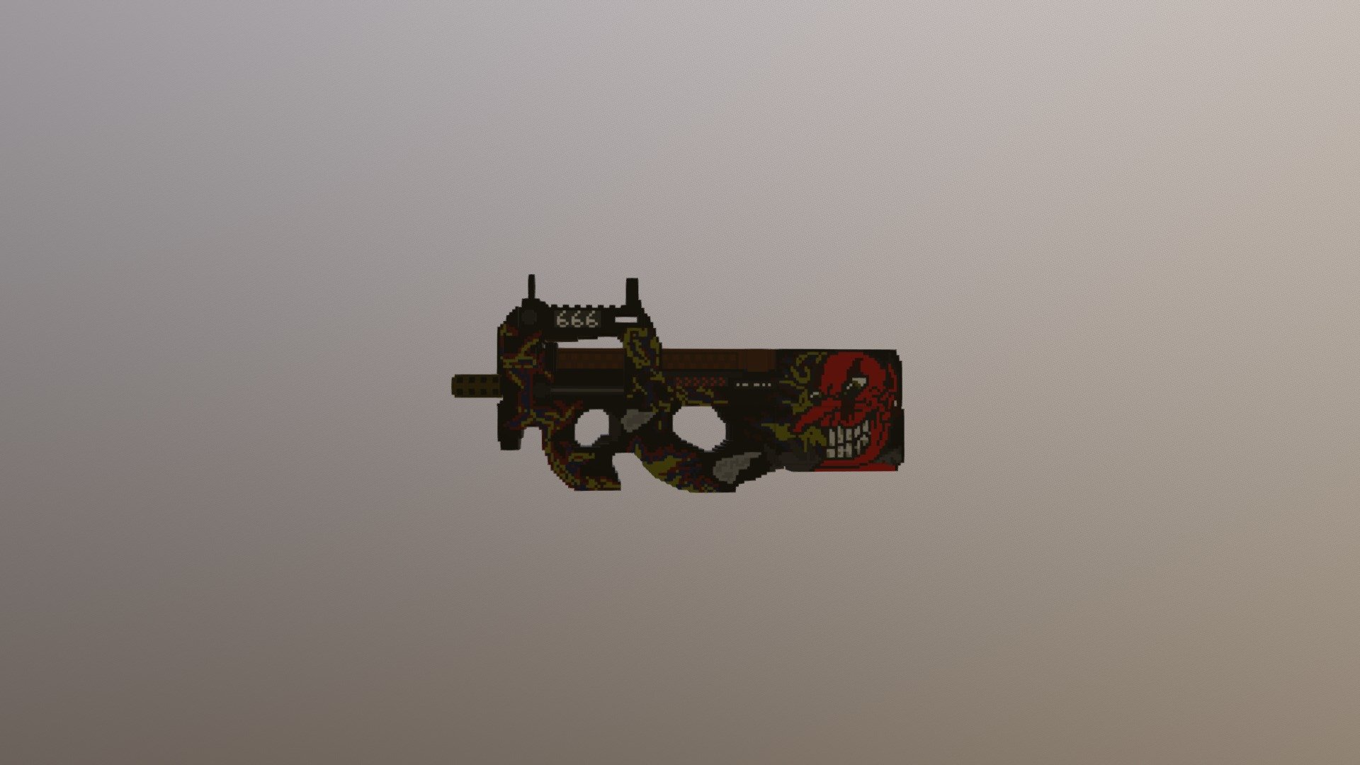P90 Evil Storm Fire - Download Free 3D model by TruongHiep [087d336 ...