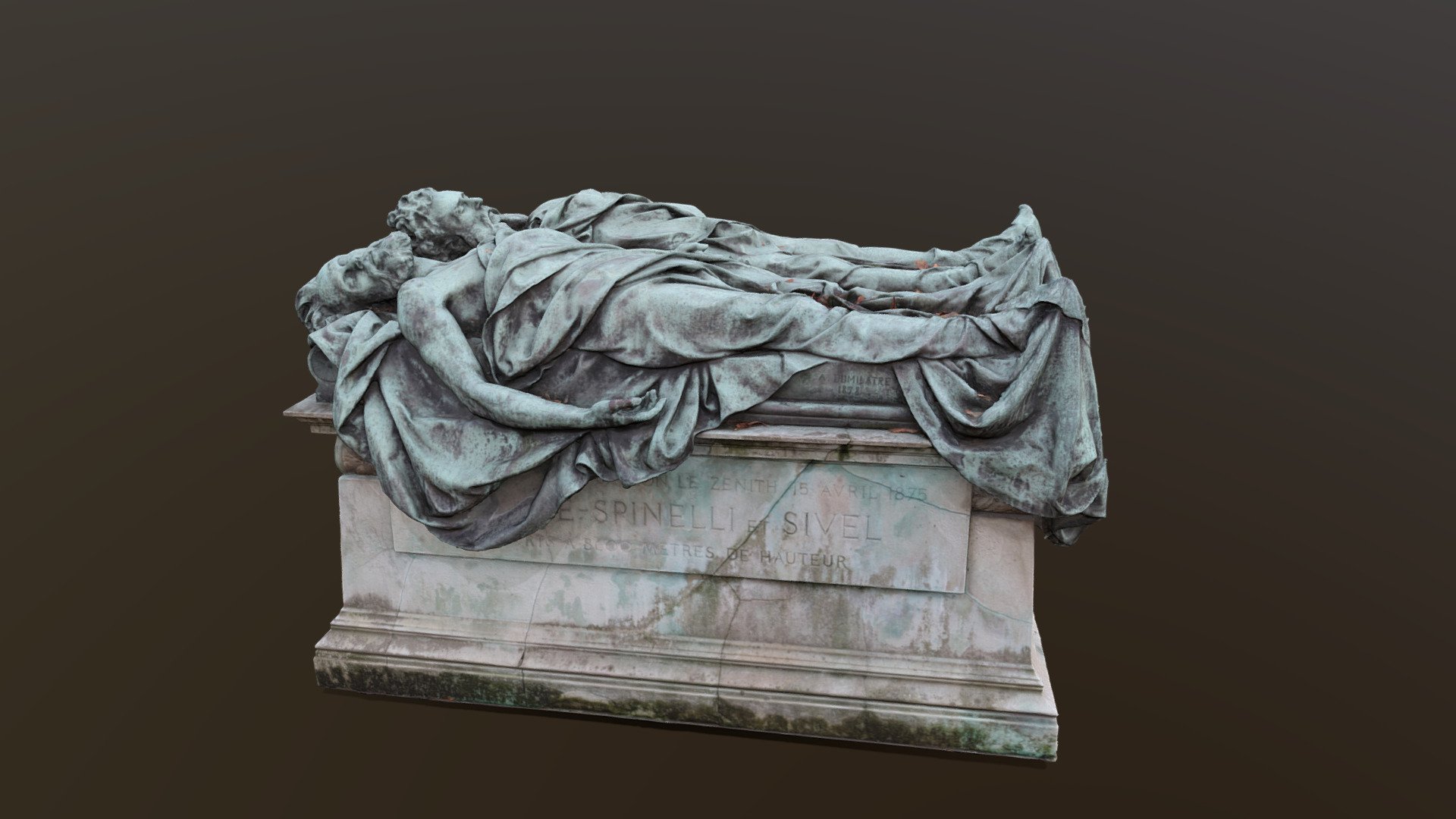 Tomb of Joseph Crocé-Spinelli and Sivel - Buy Royalty Free 3D model by ...