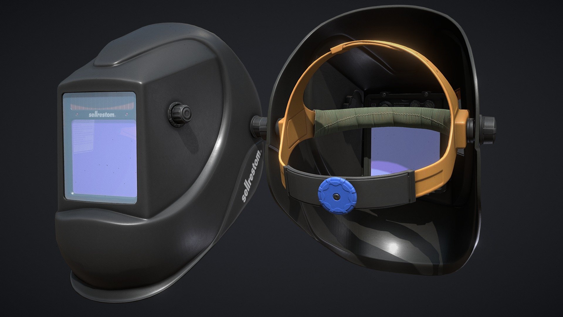 Welding mask 3d model Low-poly - Buy Royalty Free 3D model by Fayruso ...