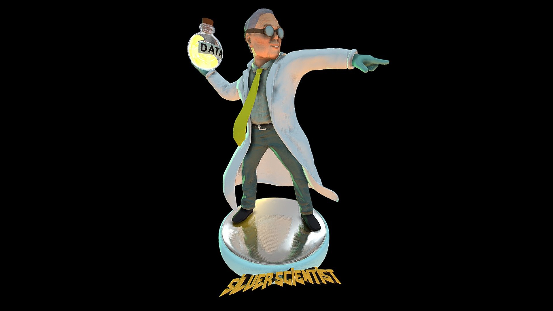 Silver Scientist - 3D model by Amin Adukov (@Aminchok) [0881251 ...