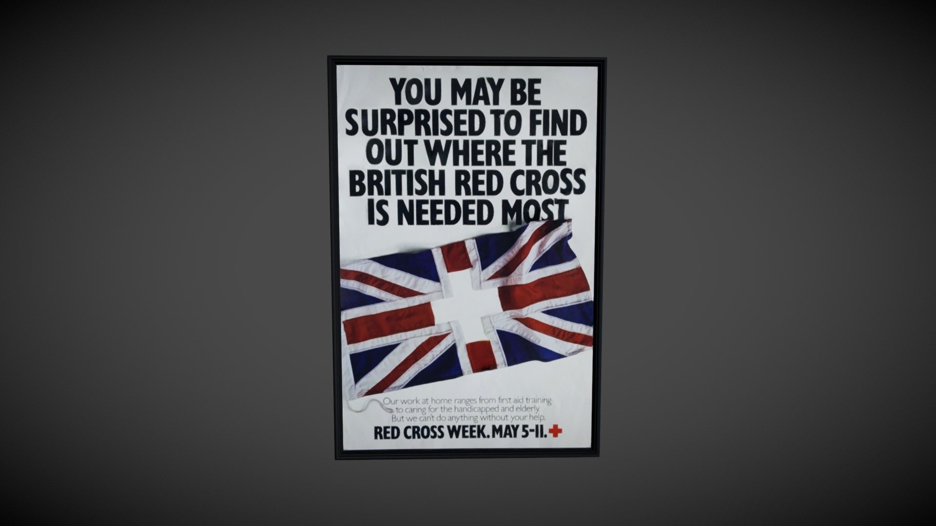 Red Cross Week Poster - 3D model by iainmoss [0882eca] - Sketchfab