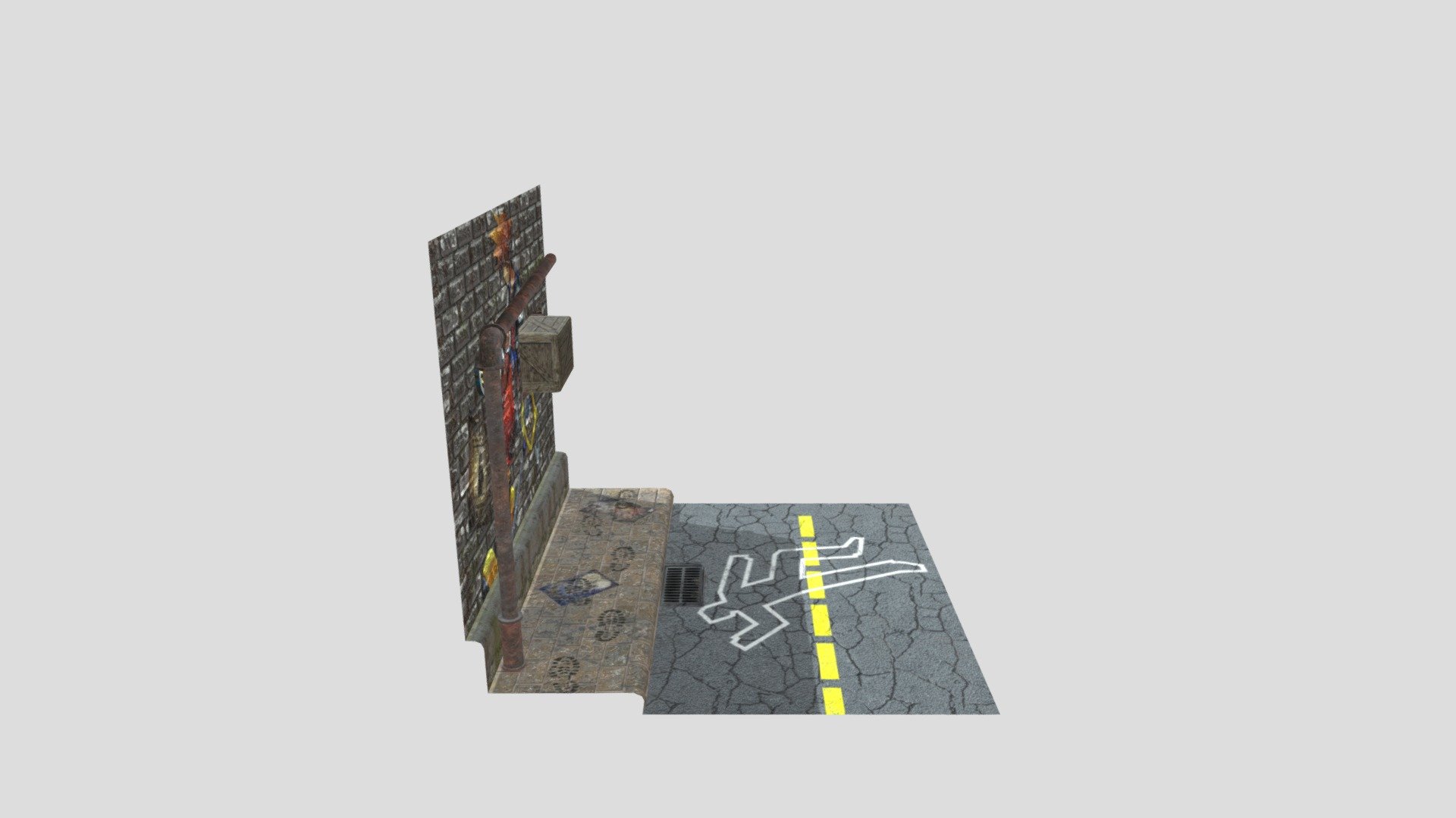 Alley Way - Download Free 3D model by saltyshiro [0885d64] - Sketchfab