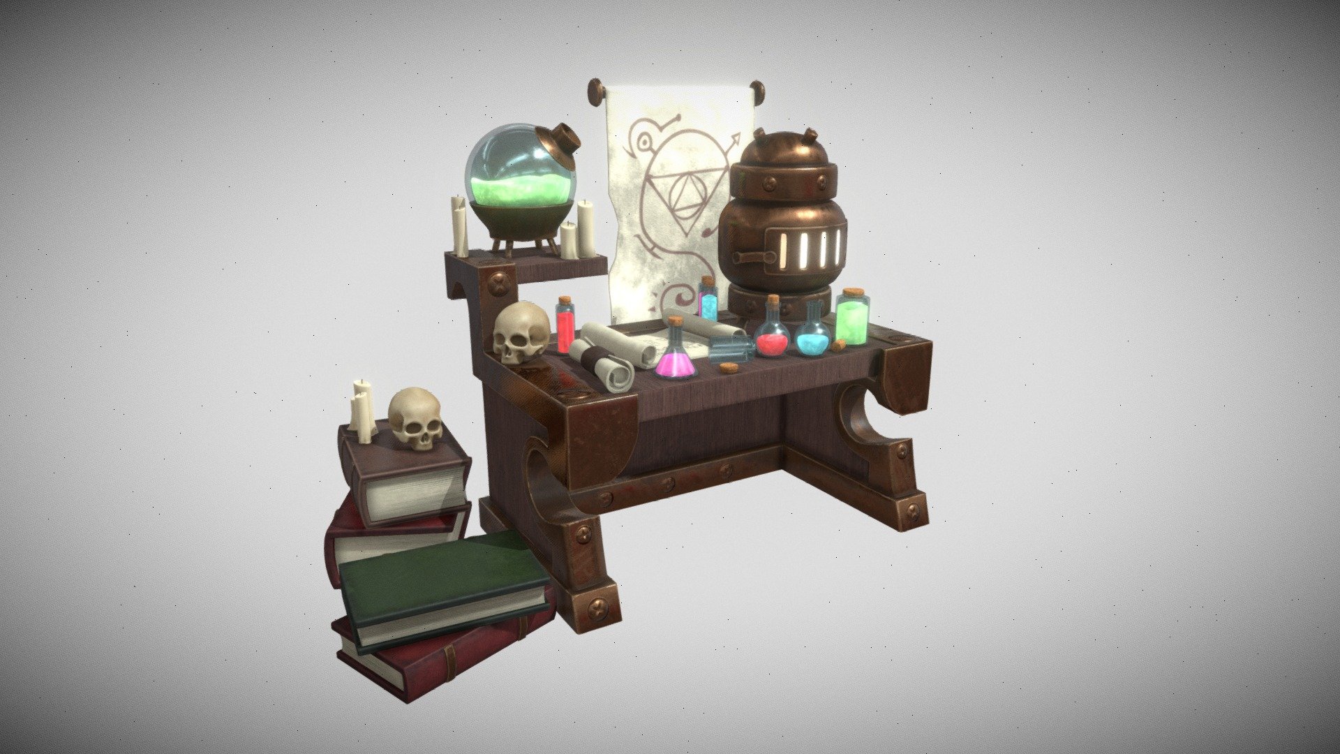 Alchemist Table - 3D model by Ciro Gonzalez (@oltra22) [0886afc ...