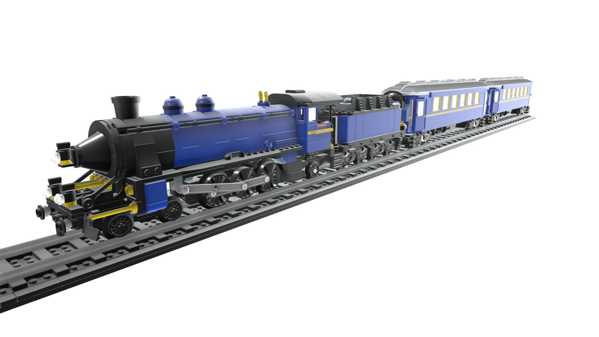LEGO - Train Bavarian S36 Locomotive - Buy Royalty Free 3D model by ...