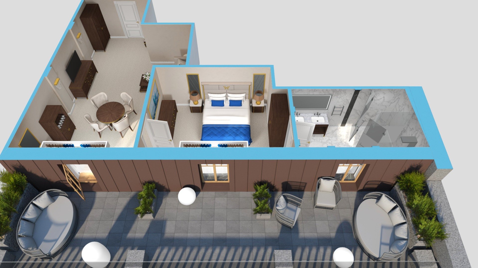 Terrace Suite - 3D model by Wawelberg (@wawelberghotel) [0887563 ...