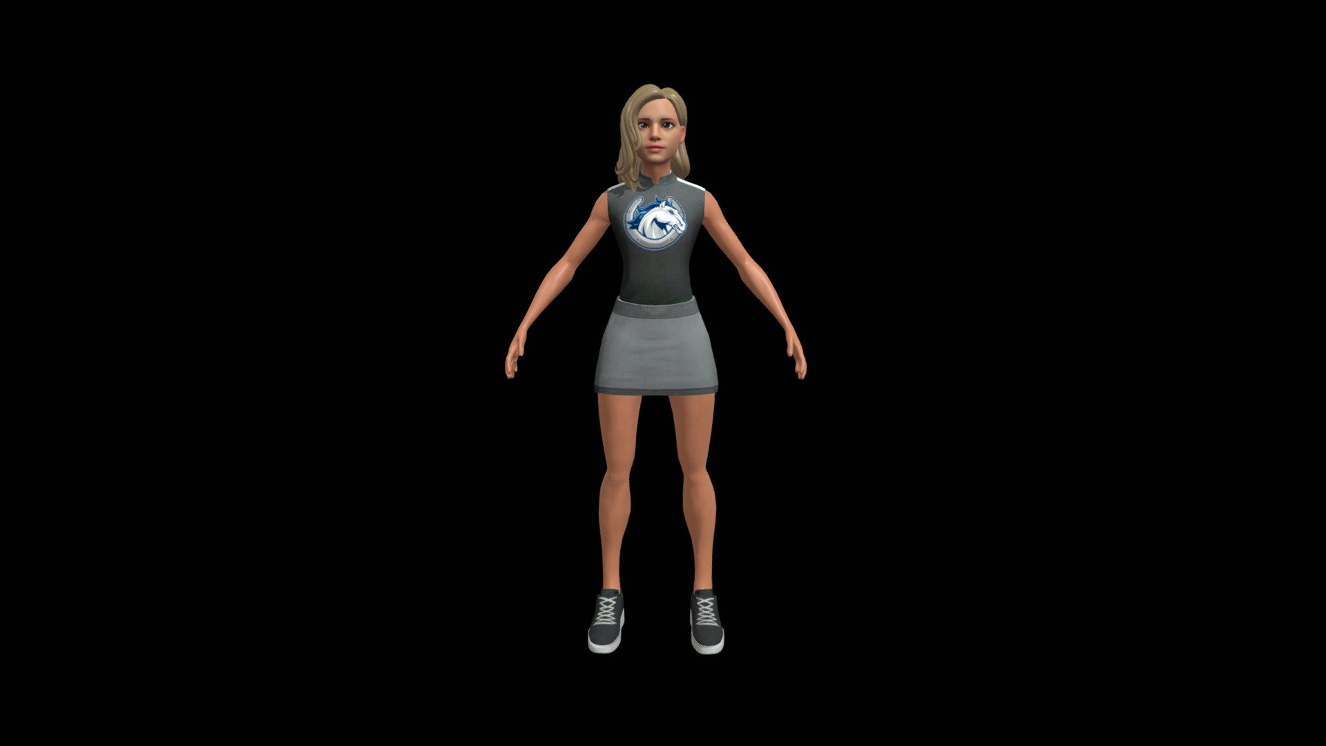 character girl #17 (FBX) - Download Free 3D model by BELAZ (@asset_for ...