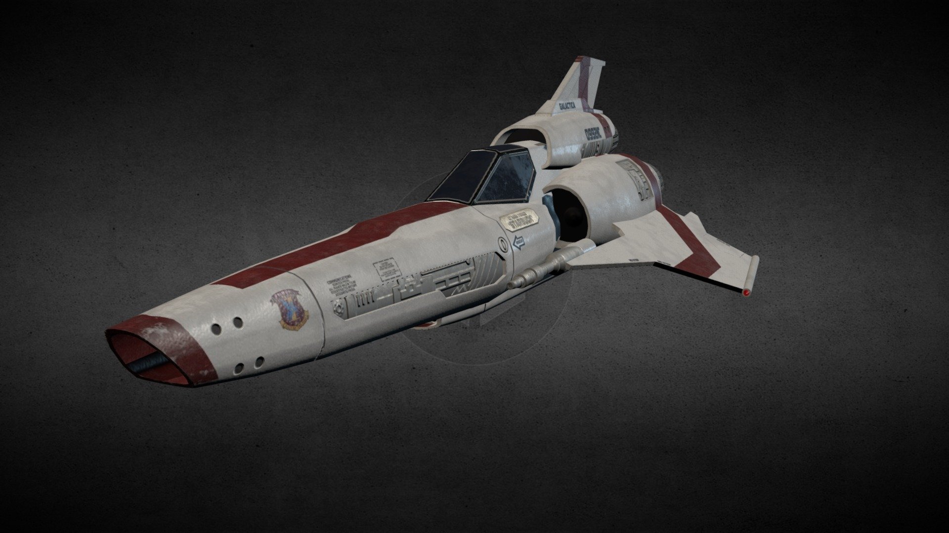 BSG Viper Mark II - 3D model by Daniel Boyle (@dpboyle) [088813f ...