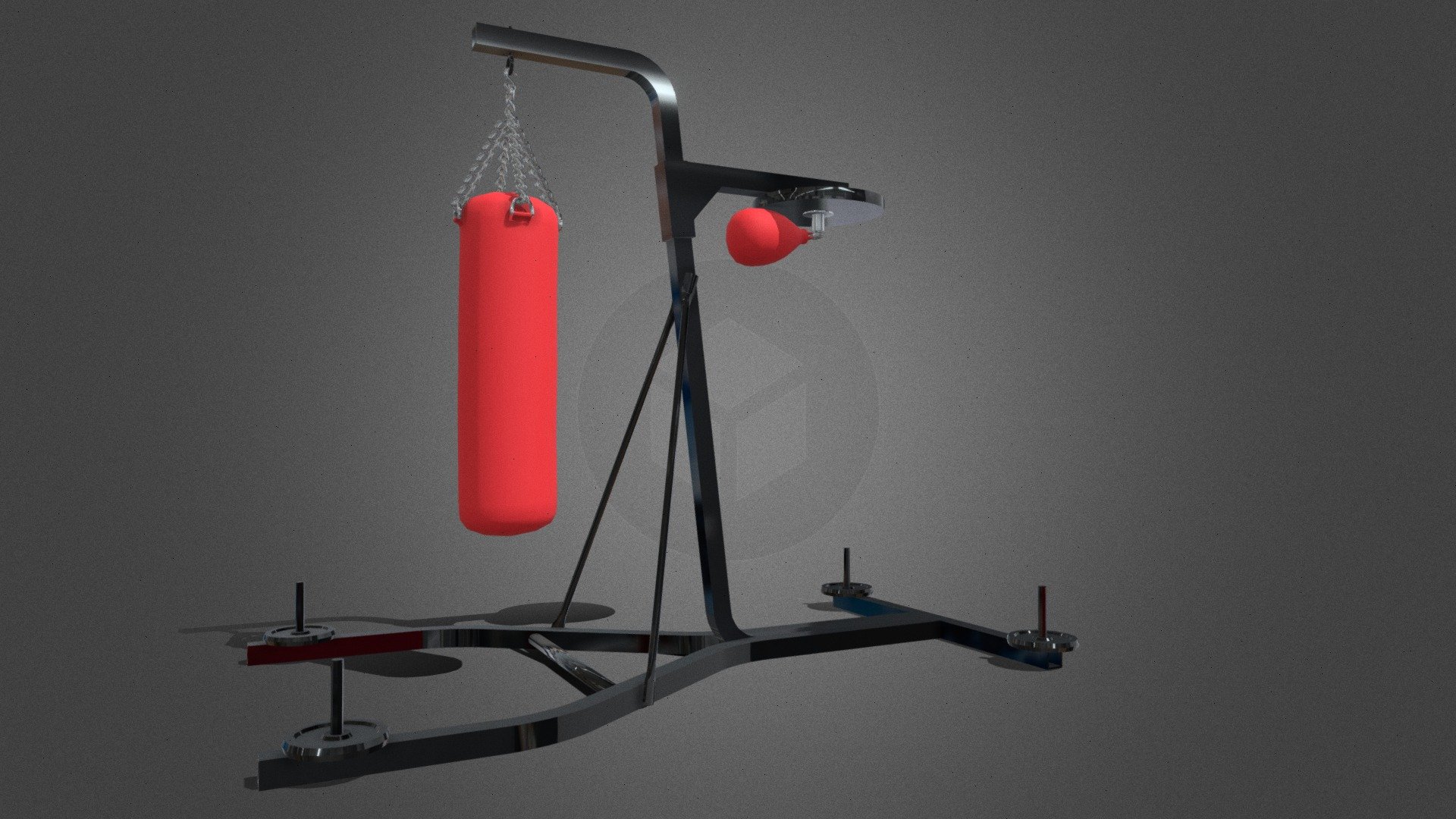 Animated Punching bag and Speed bag - Buy Royalty Free 3D model by ryad ...
