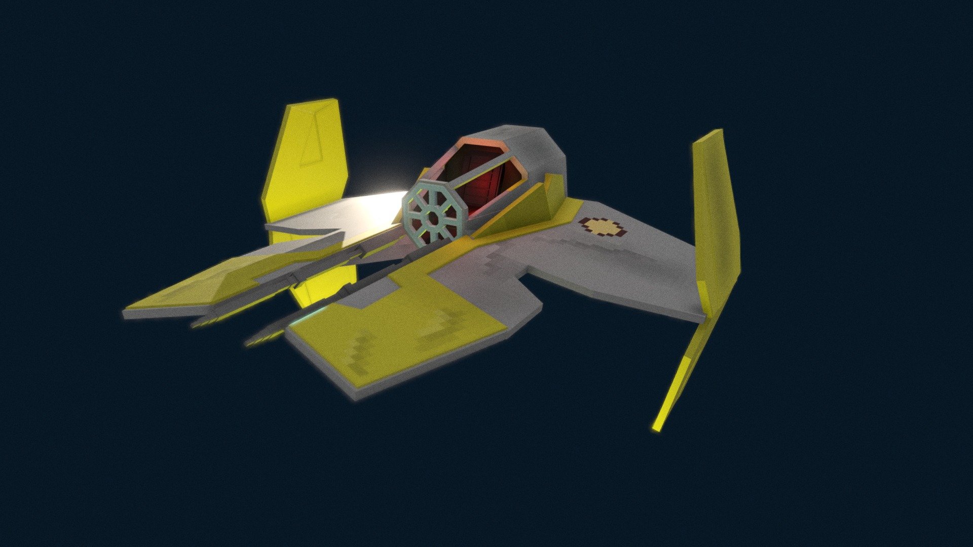 Anakin's ETA-2 Actis-Class Jedi Interceptor - 3D model by Mcflower's ...