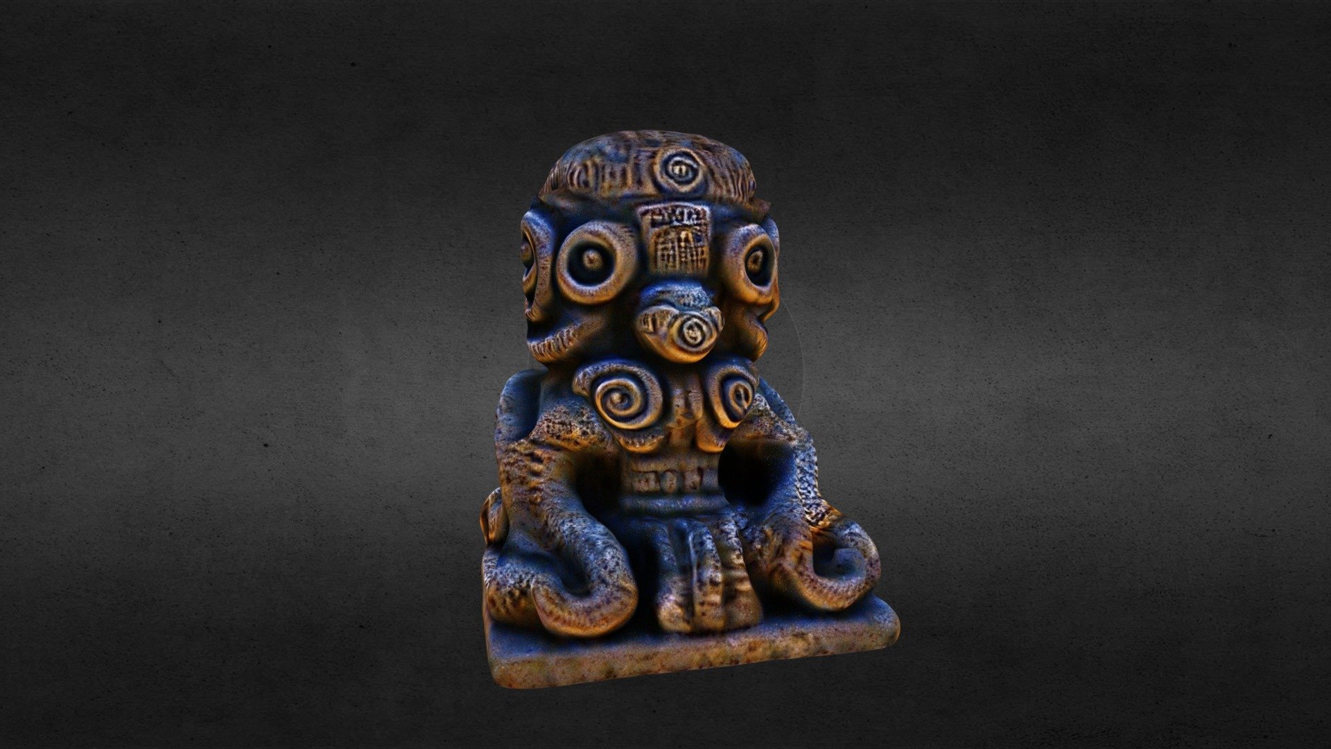 Mayan Octopus Statue - Download Free 3D model by curiousmagic [08895cd ...