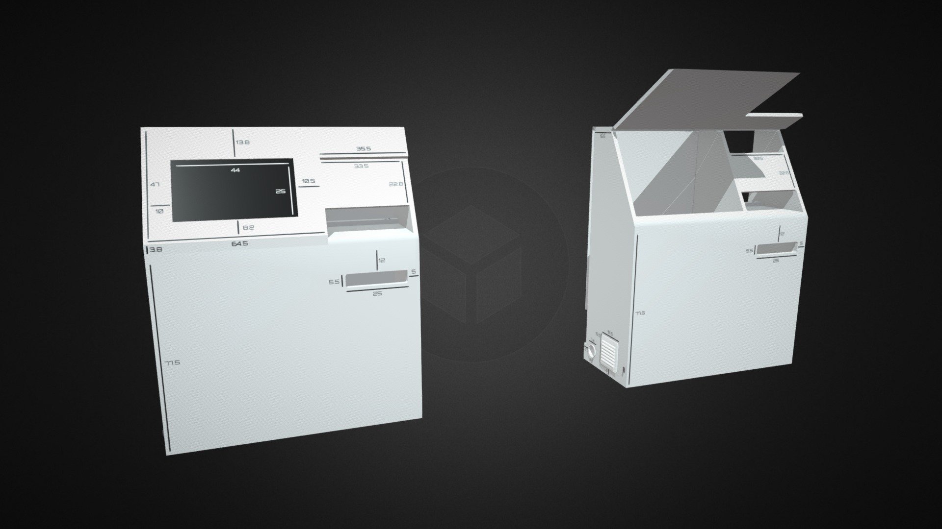Terminal Box + Scan - 3D model by ActiveMe [088b60b] - Sketchfab