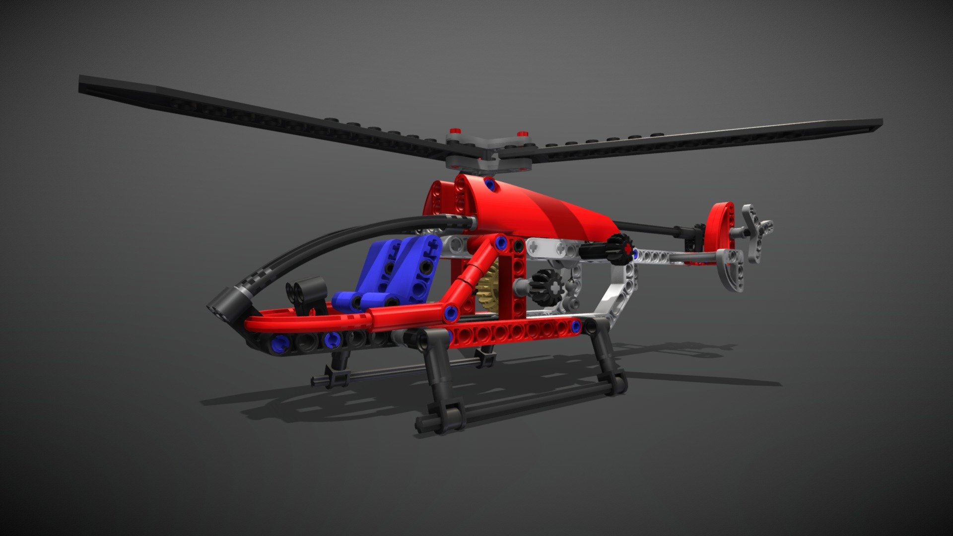 Lego Technic Helicopter - 3D model by Babis Korovesis (@babisdrums1 ...