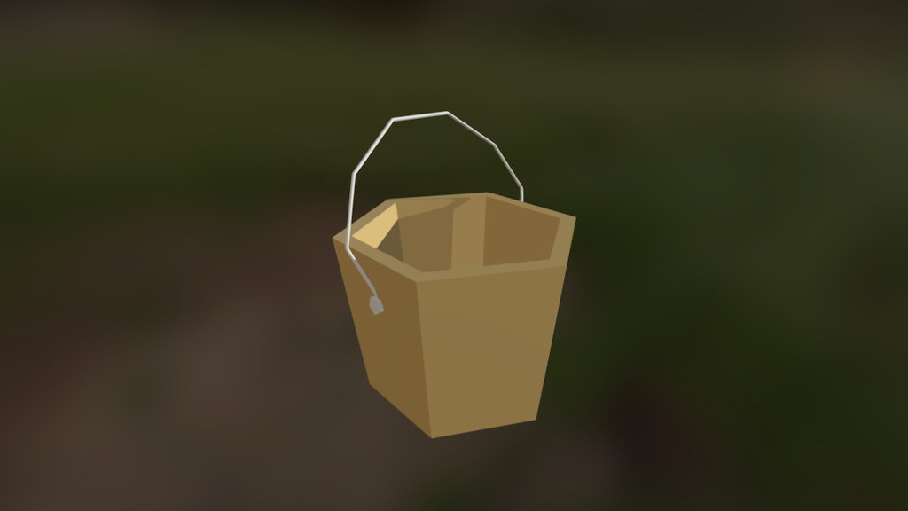 Bucket, low poly - 3D model by FLAREMEDIA [088f286] - Sketchfab