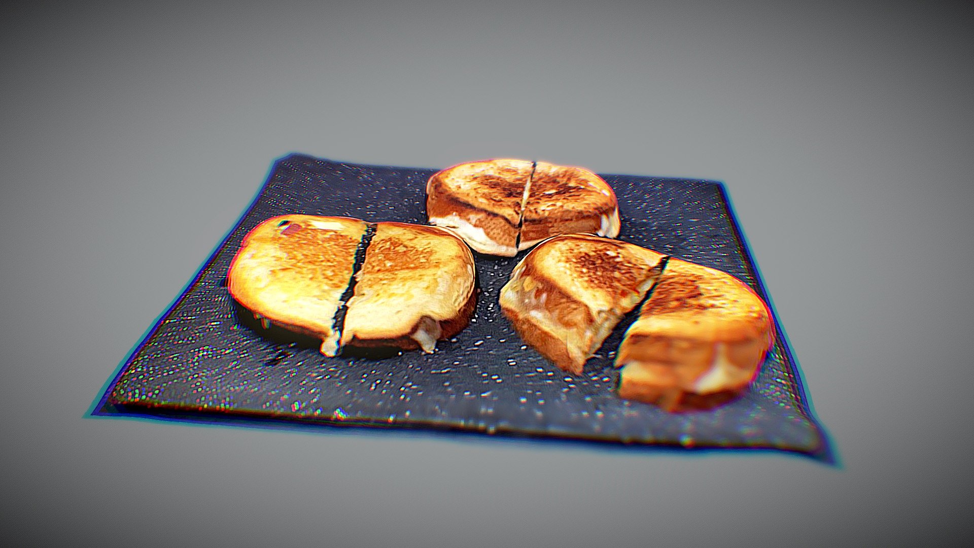 Day 107 - 1 Scan A Day - Grilled Cheese - Download Free 3D model by ...
