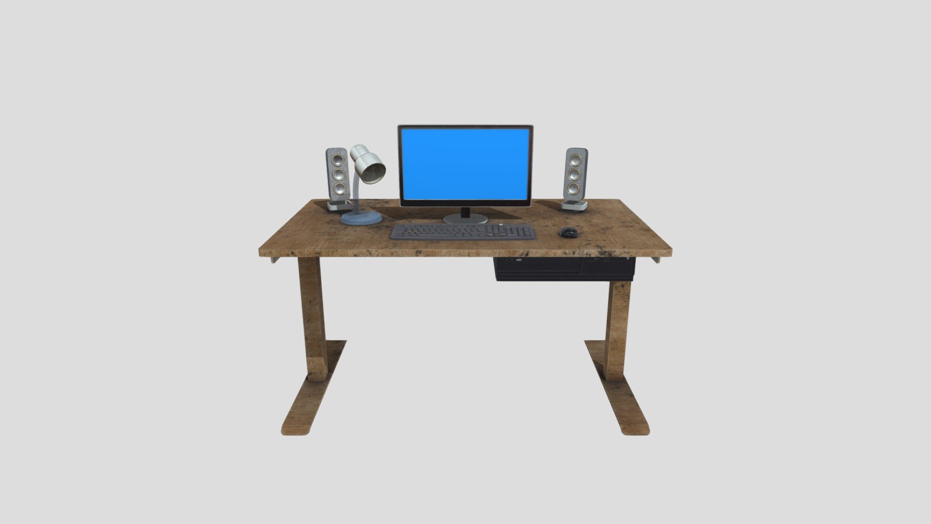 Entire computer setup - Download Free 3D model by LuckyMan2337 [08952b5 ...